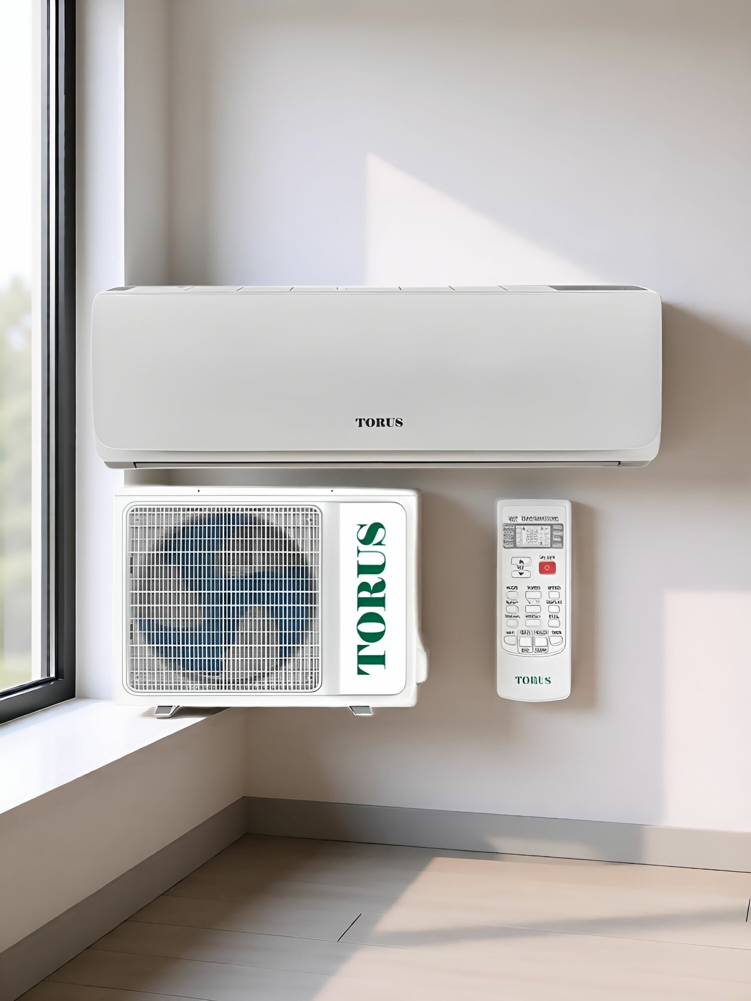 Сплит-система Torus TSO-07H, белый, настенная, площадь помещения до 20м², класс A