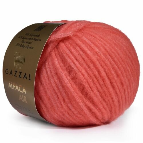 Пряжа Gazzal Alpaca Air 87 (4 мотка по 50г/150м) коралл