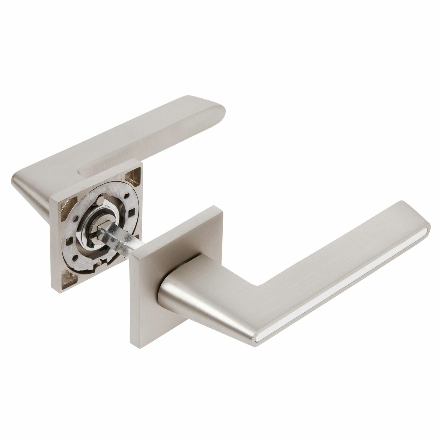 Ручка дверная Code Deco H-30118-A-NISM/W Slim раздельная, никель суперматовая