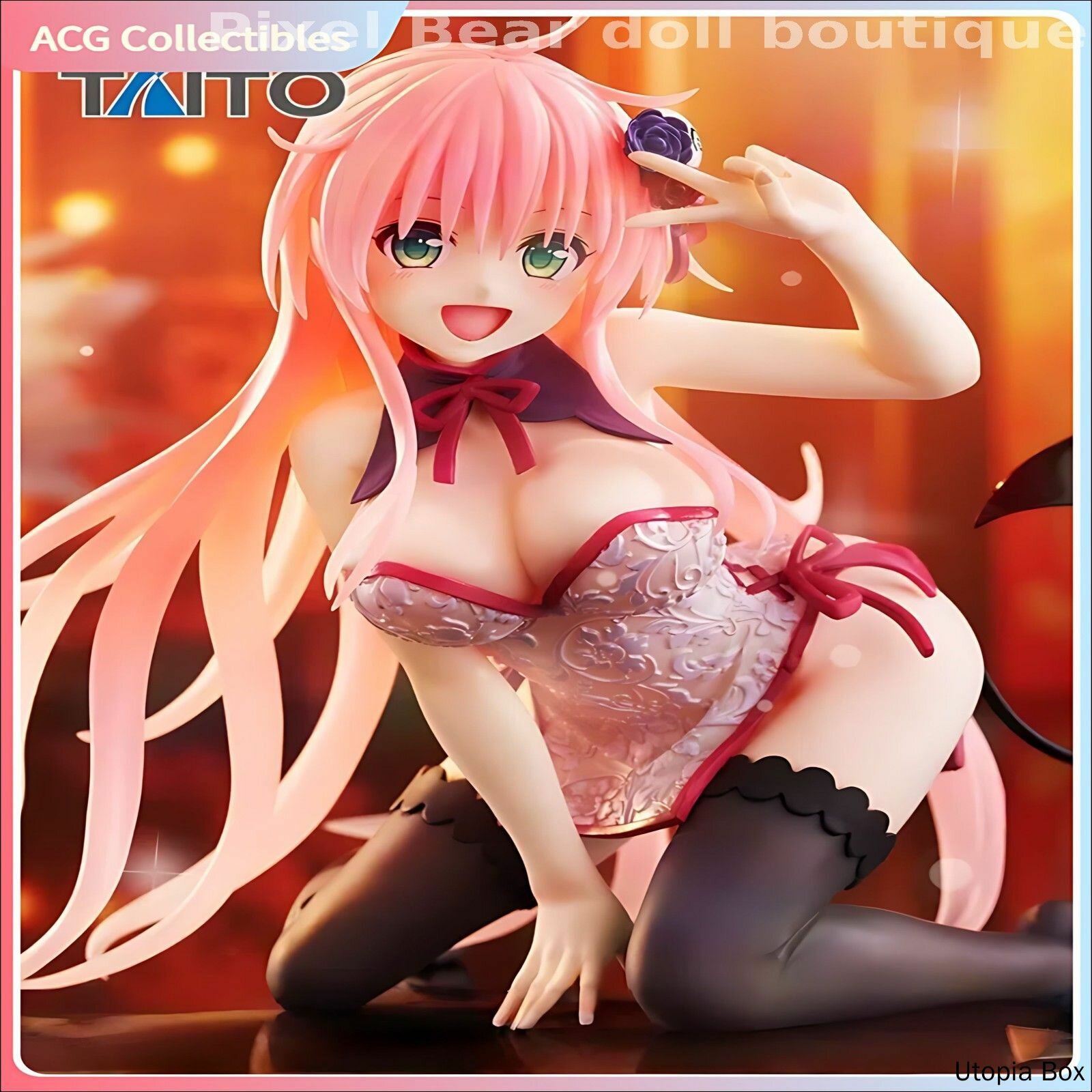 Очаровательная фигурка Лала в китайском платье из аниме To LOVE Ru, 13 см, лицензионное украшение для стола премиум класса