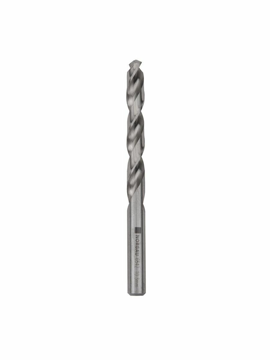 Сверло спиральное NORGAU industrial по металлу 10.3 мм, Z2, HSS