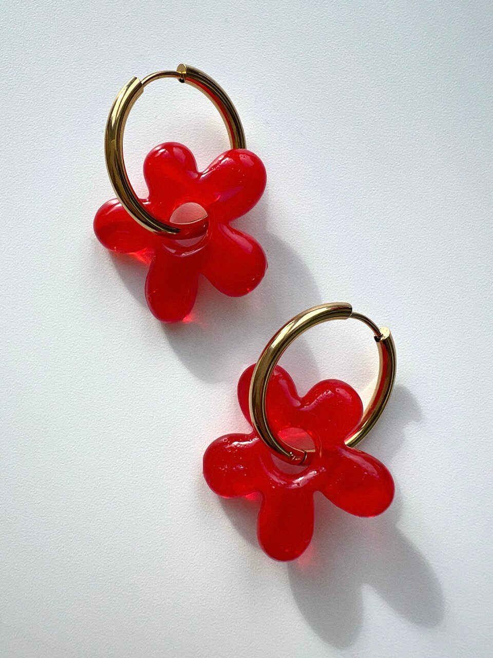 Серьги конго, стекло