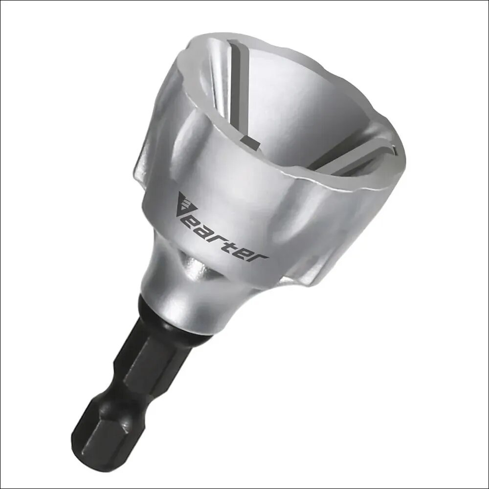 Насадка фреза на шуруповерт дрель для удаления заусенцев на болтах, прутах, шпильках, трубах, инструмент, устройство / приспособление для снятия с внешней фаски, фаскосниматель по металлу