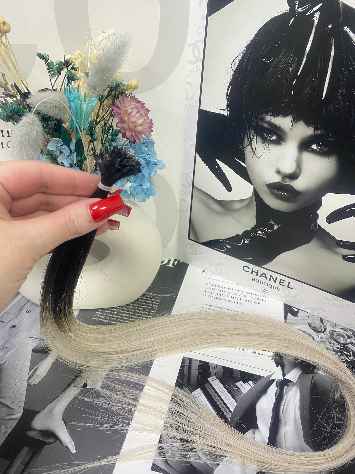 Биопротеиновые волосы на капсулах для наращивания