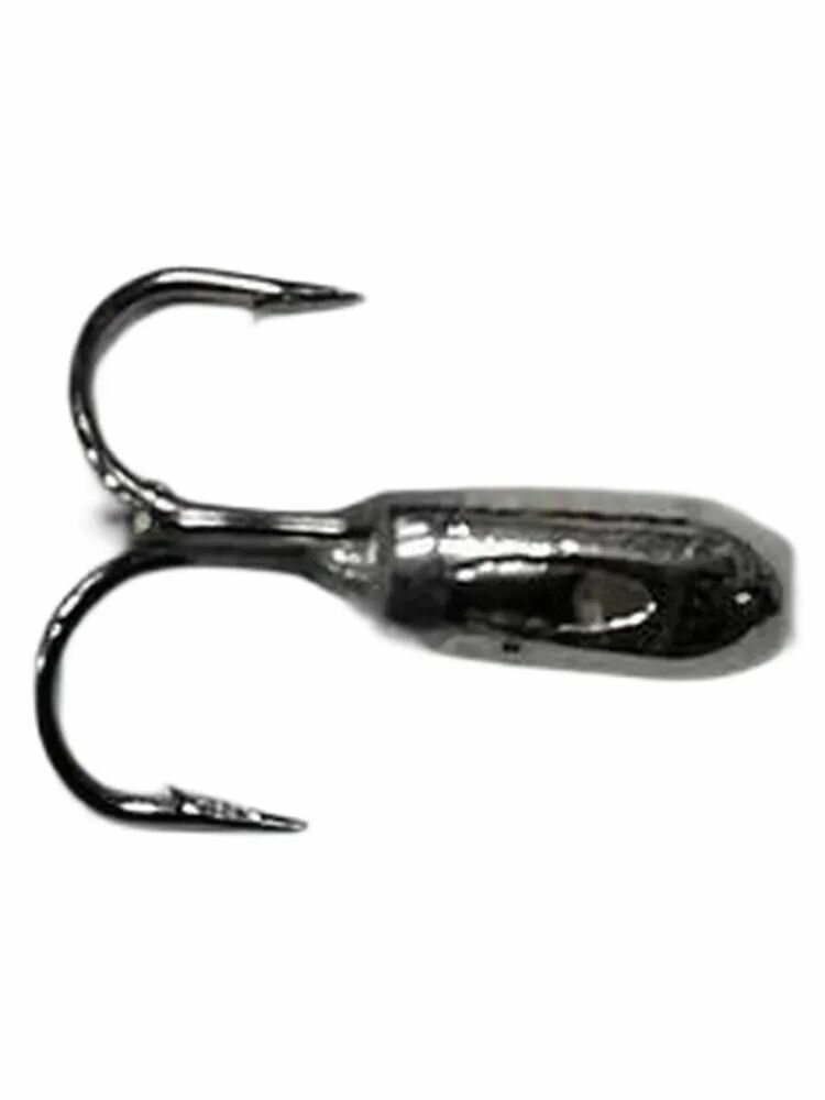 Мормышка вольфрамовая, форма Чертик с отверстием, Цвет: Серебро 3мм 0.6гр 10шт