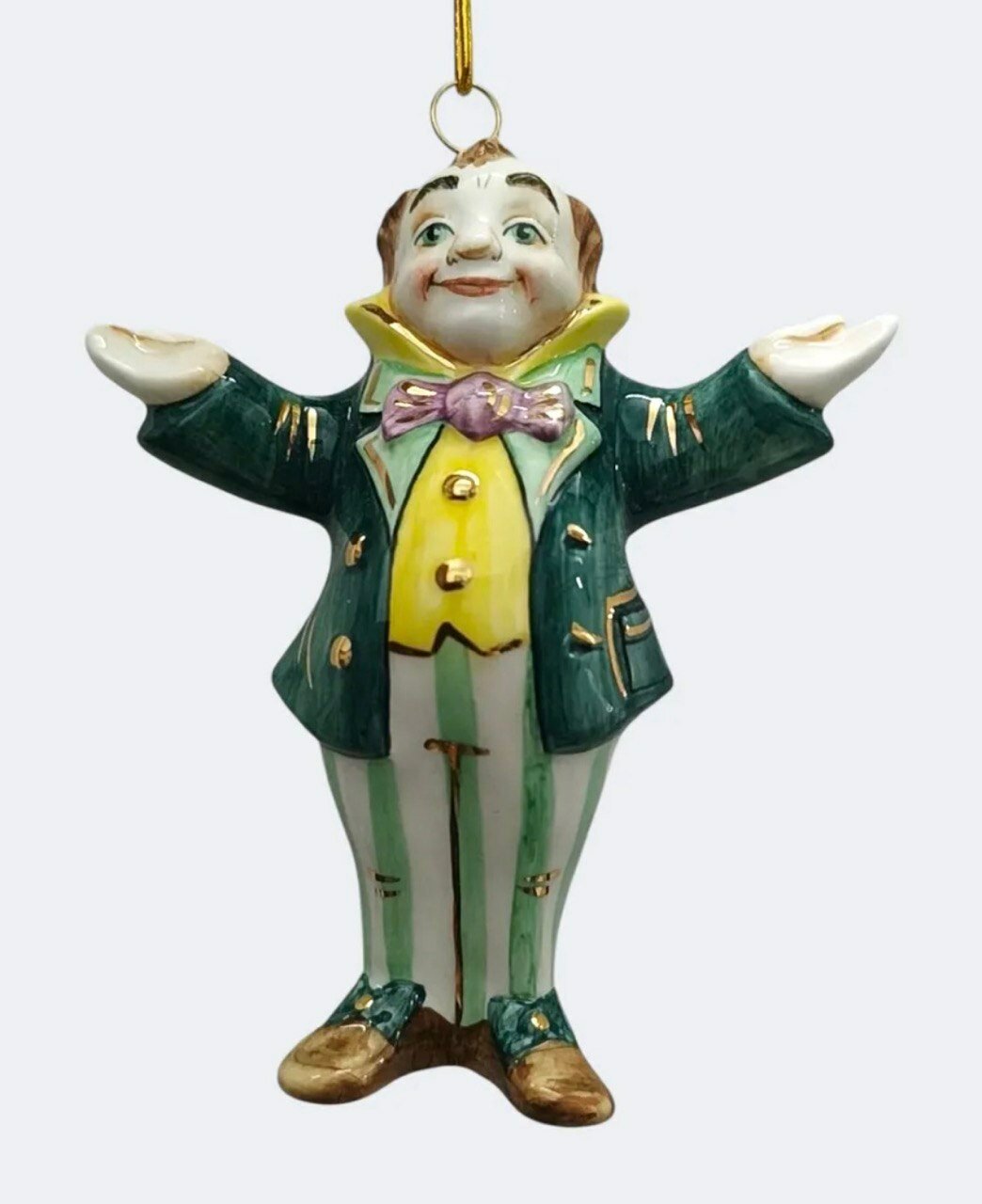 Гудвин из сказки Волшебник изумрудного города ёлочная игрушка от Лефортовского фарфора, в индивидуальной упаковке