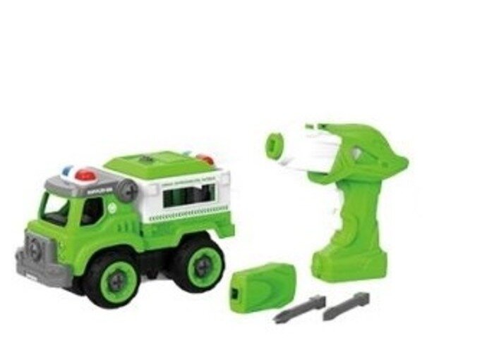 DIY Spatial Creativity Конструктор Мусоровоз звук LM8043-YZ-1 с 3 лет