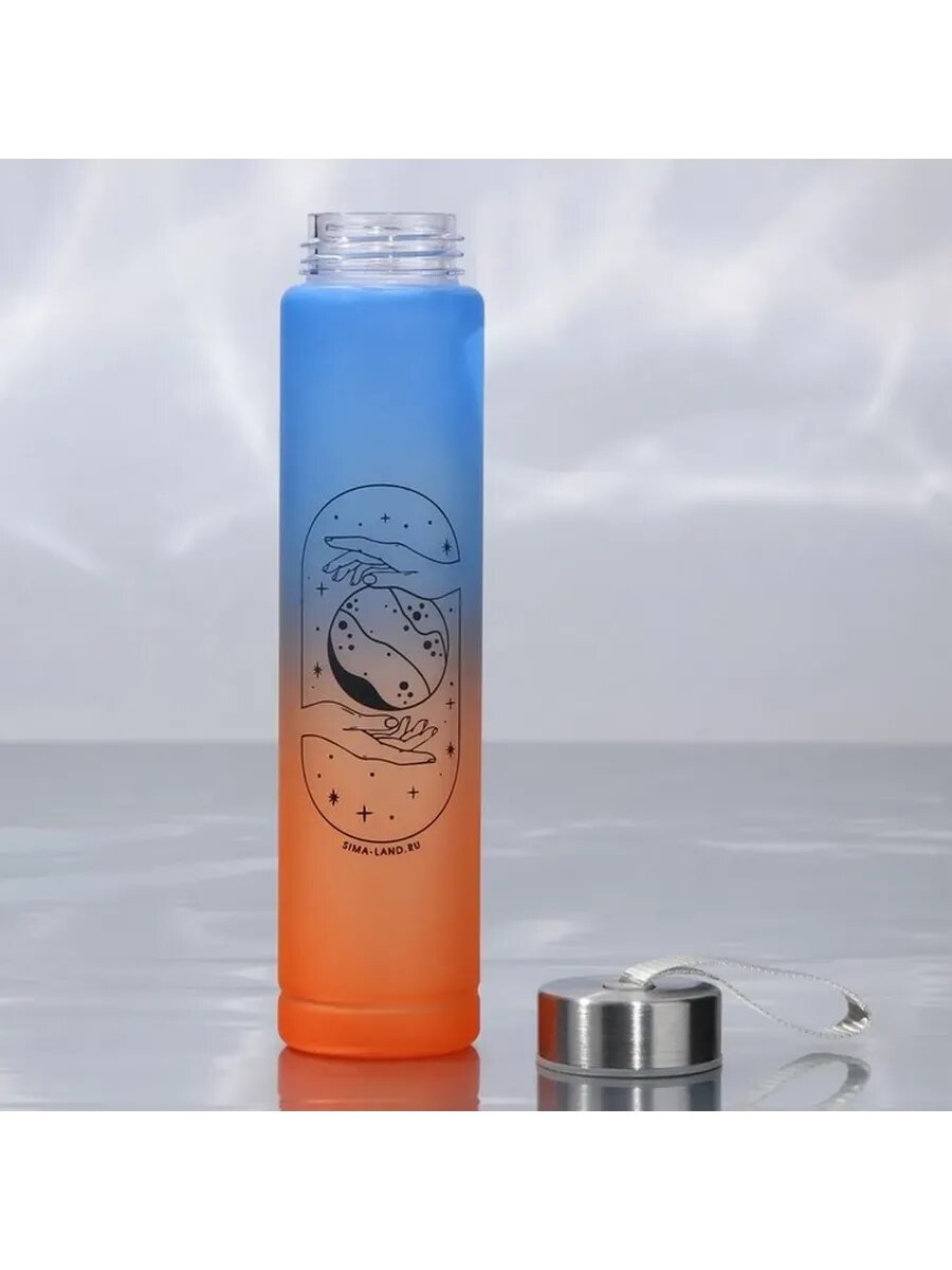 Компактная стильная бутылка для воды 300 мл