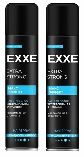 Лак для волос EXXE профессиональный, Экстрасильная фиксация (2уп по 300мл)