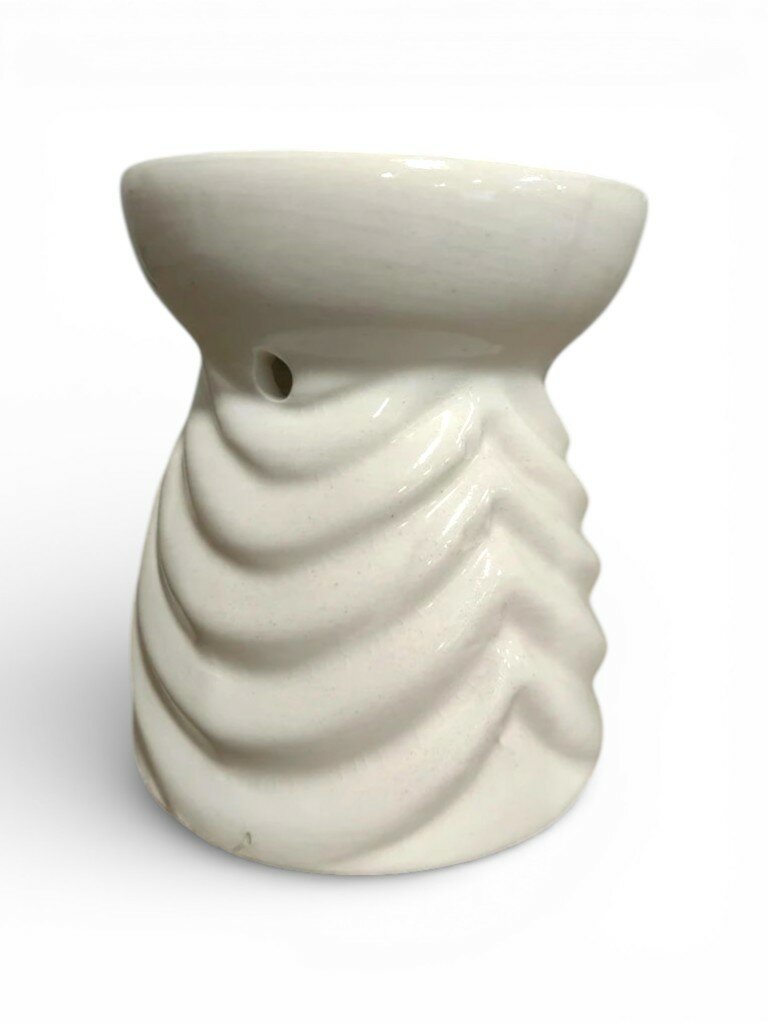 Аромалампа складки N315-36 белая (керамика, 9 см.), 1 шт.