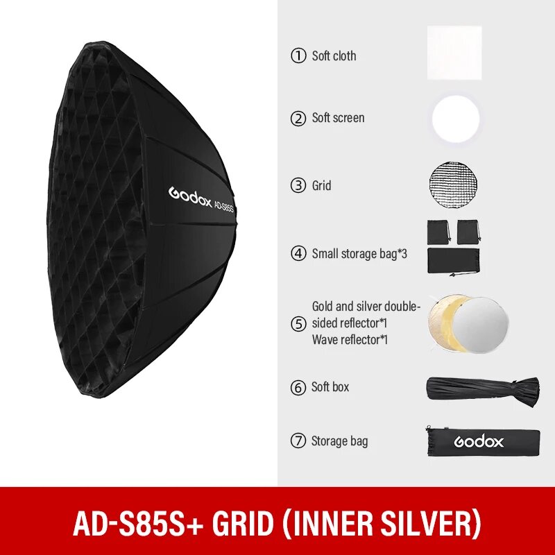 Godox AD-S85S+ Grid (Inner Silver)