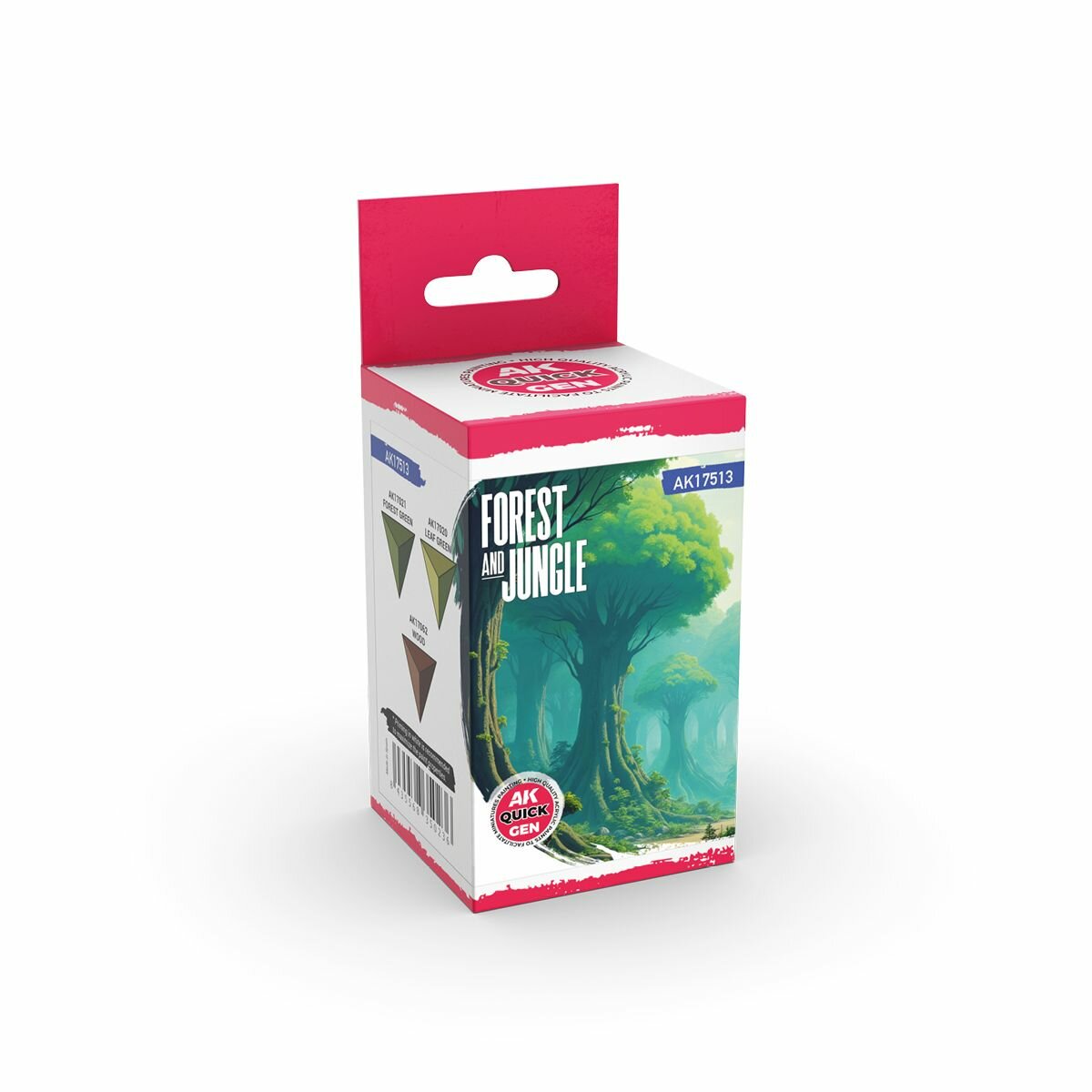 Набор акриловых красок AK Interactive - QUICK GEN Set - Forest and Jungle