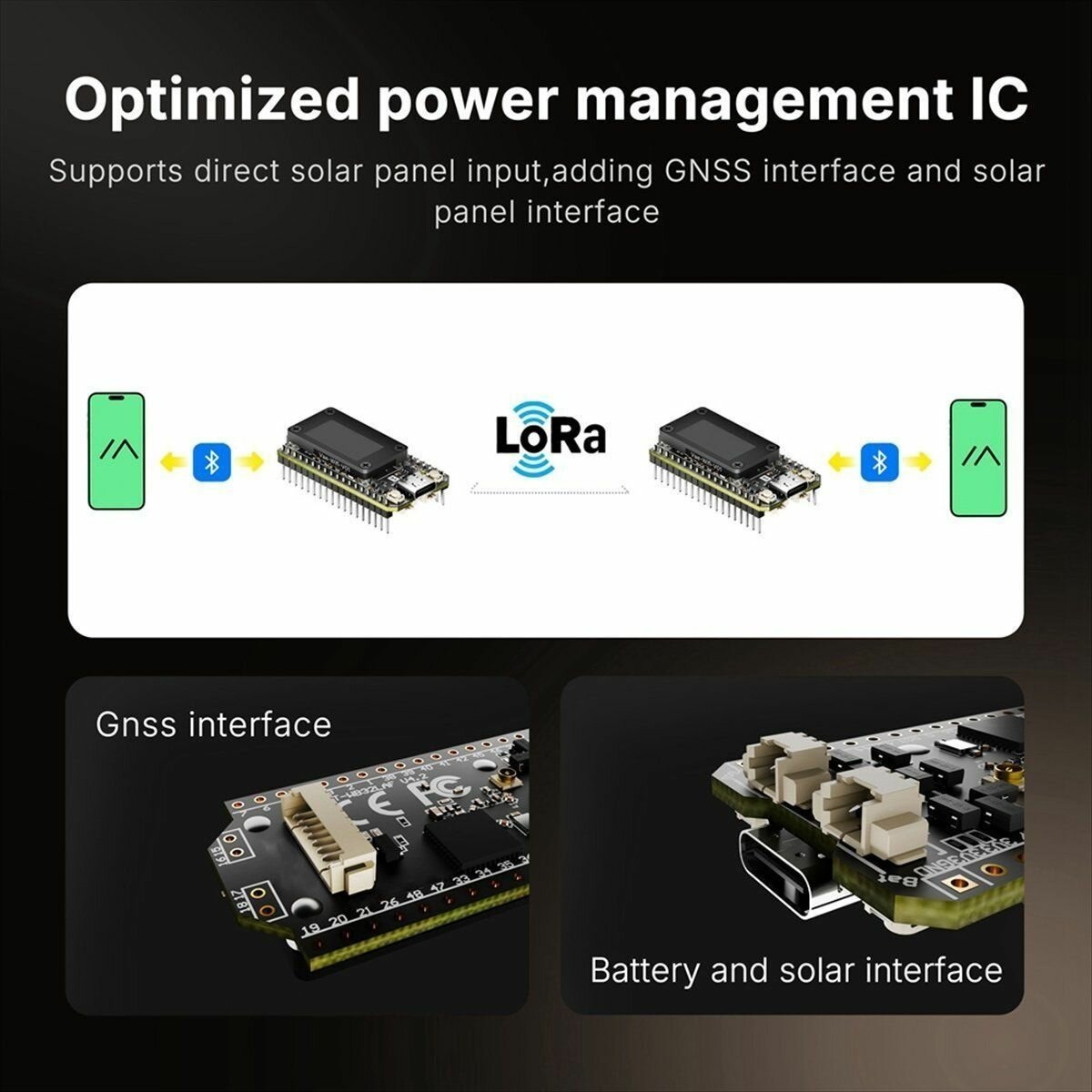 LoRa 32 V4 Meshtastic GPS ESP32 SX1262 0,96-дюймовый OLED-дисплей с питанием от солнечной батареи, Mesh-сетевой WiFi BLE с модулем