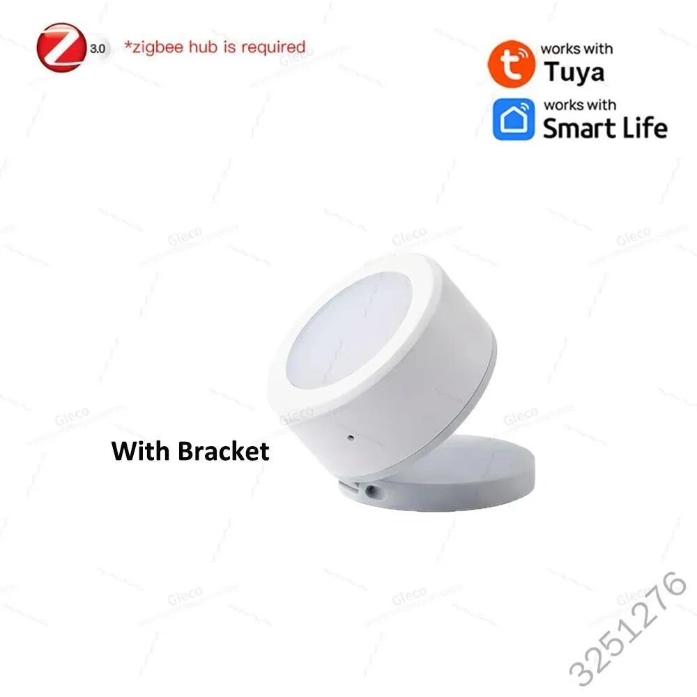 Умный датчик освещенности Gleco Zigbee с мониторингом в реальном времени, работа с Tuya и Smart Life, белый — фото 1