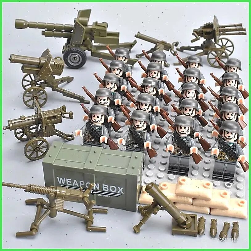 Военные фигурки Немецкая Армия / лего человечки военные / лего солдаты