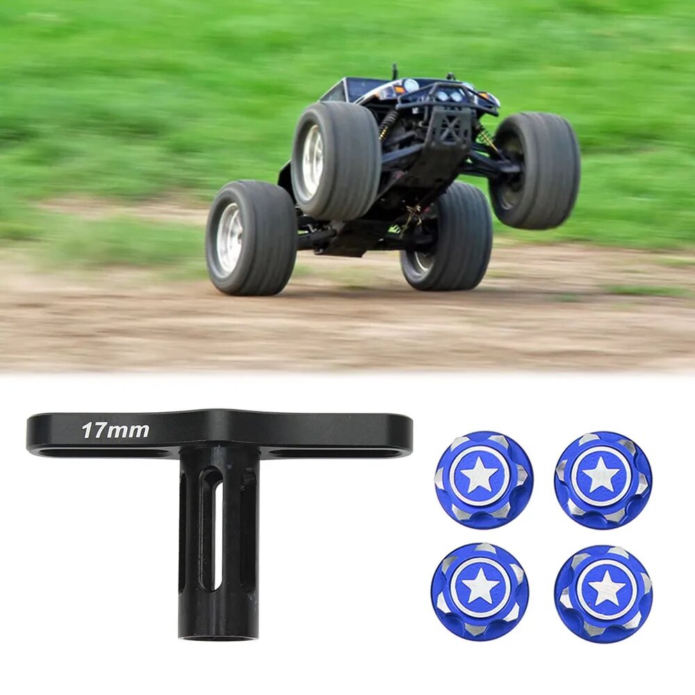 Шестигранные гайки для колес 17 мм для автомобилей с дистанционным управлением TRAXXAS 1/10 1/8, сталь