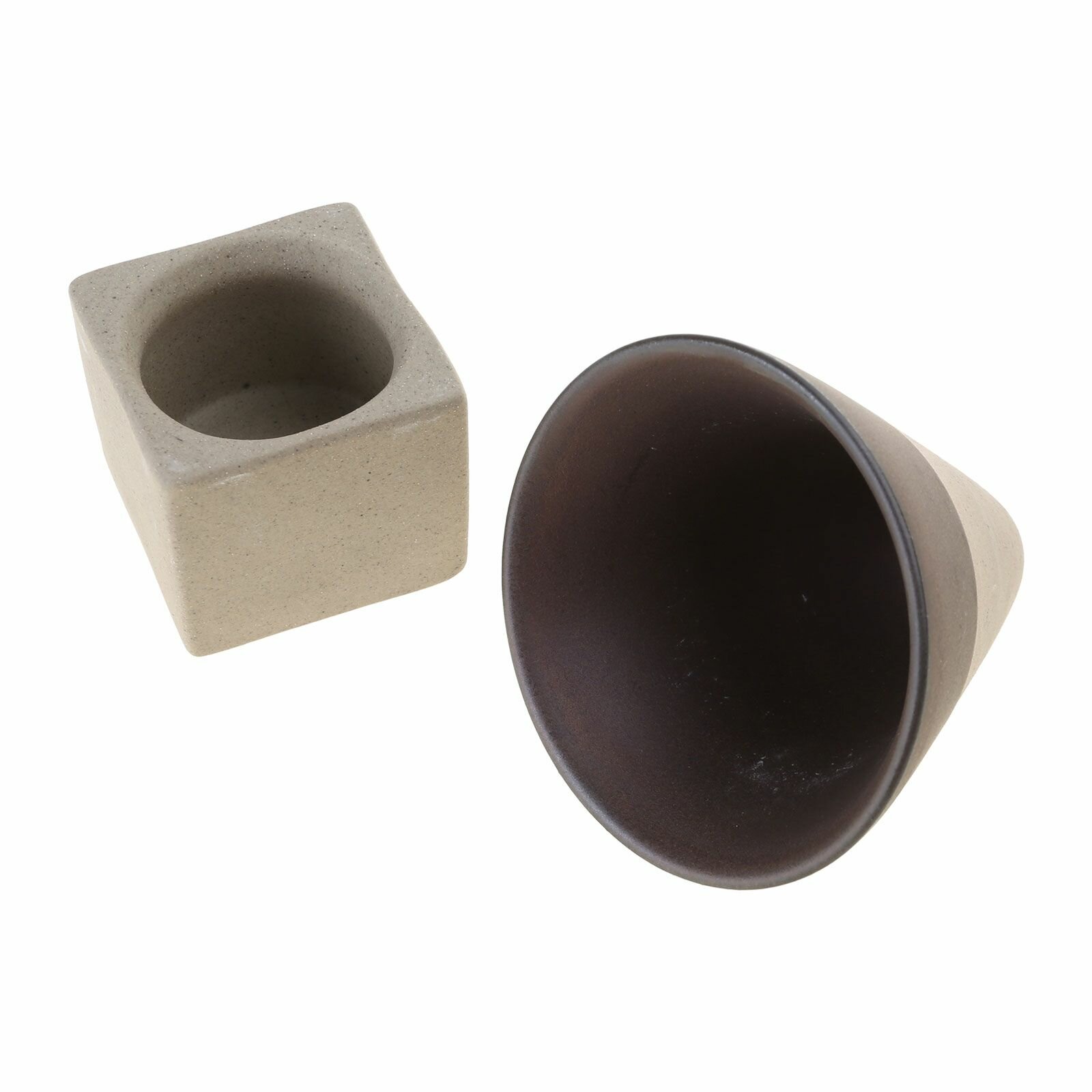Керамические кофейные кружки с подставкой Грубая керамика Эспрессо-чашка Водяная чашка для бара и кухни