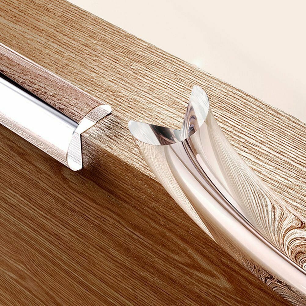 Прозрачный силиконовый уголок-защита для мебели и столов против ударов