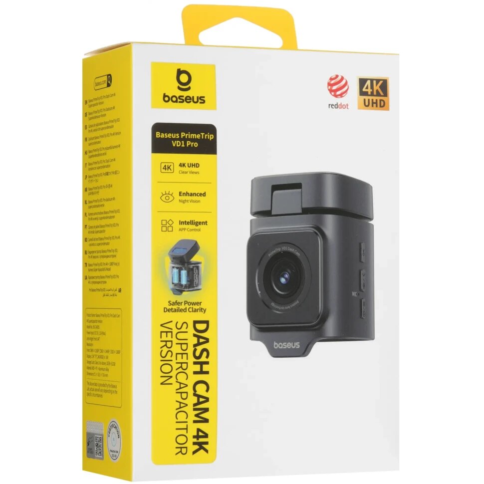 Видеорегистратор Baseus PrimeTrip, датчик движения, G-сенсор, GPS/ГЛОНАСС