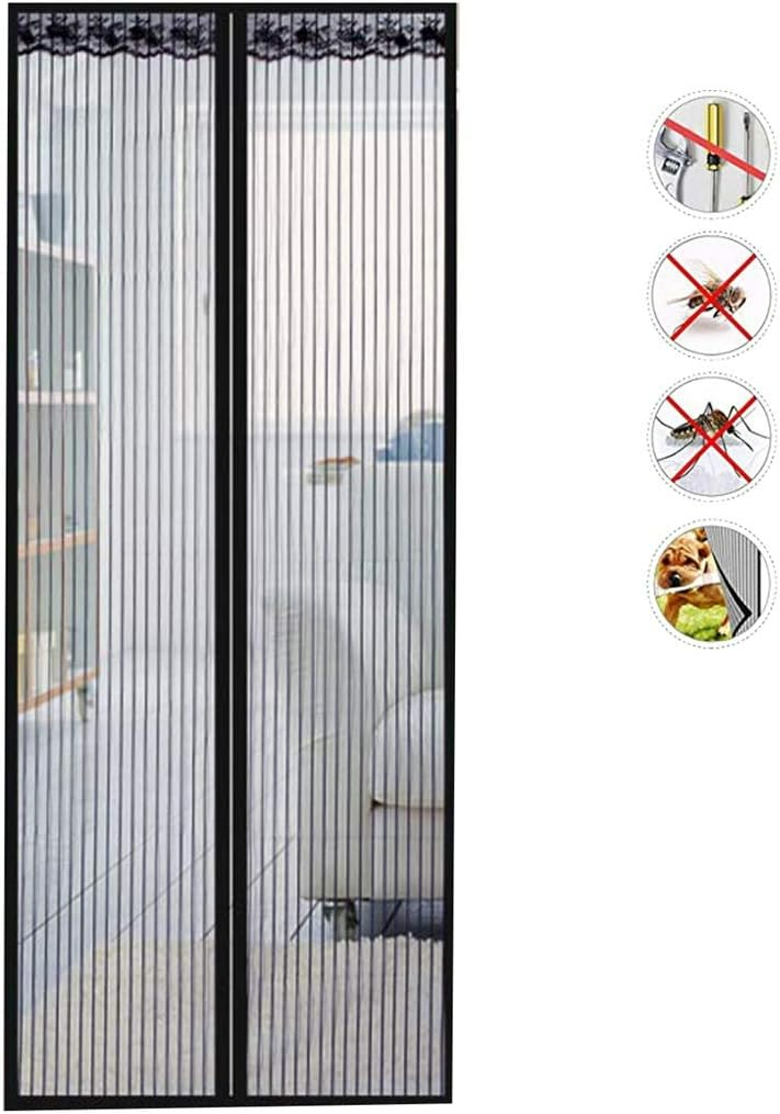 Москитная сетка на дверь на магнитах/100х210см/Штора от комаров/Дверная антимоскитная сетка.
