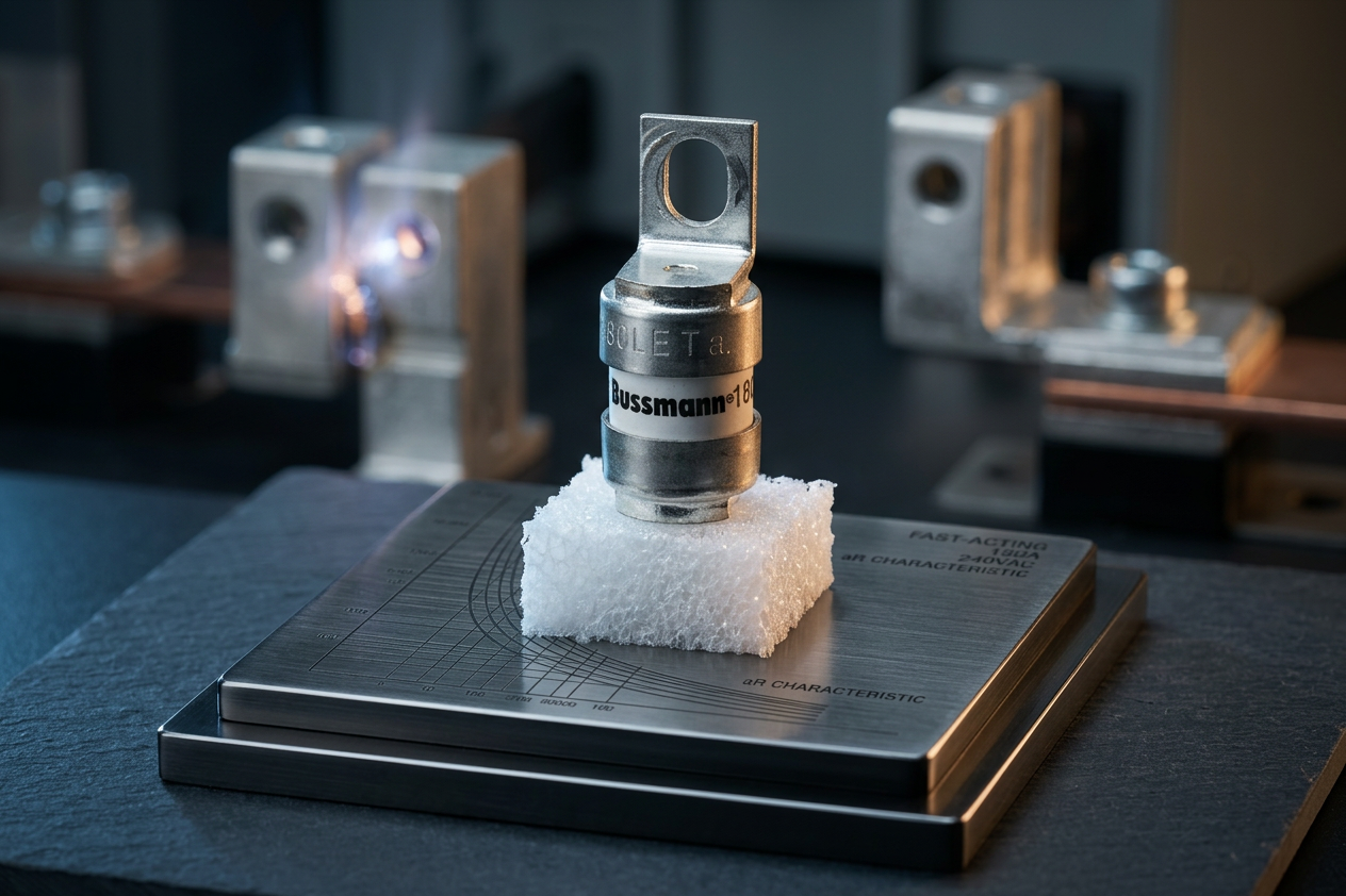 Предохранитель BUSSMANN 180LET, Предохранитель быстродействующий с характеристикой AR, 180А, 240VAC, 1шт