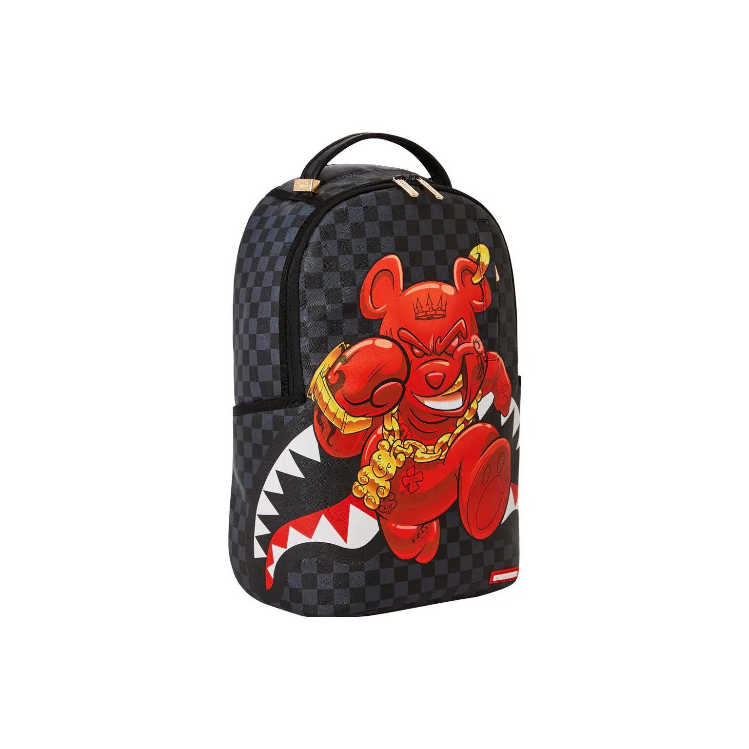 Сумка SPRAYGROUND, фактура стеганая, черный/красный — фото 1