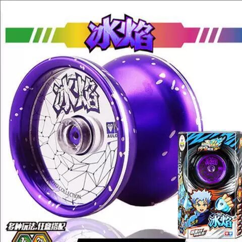 Йо-йо-игрушка Purple Ice Flame - яркий цвет, прочный пластик для детей