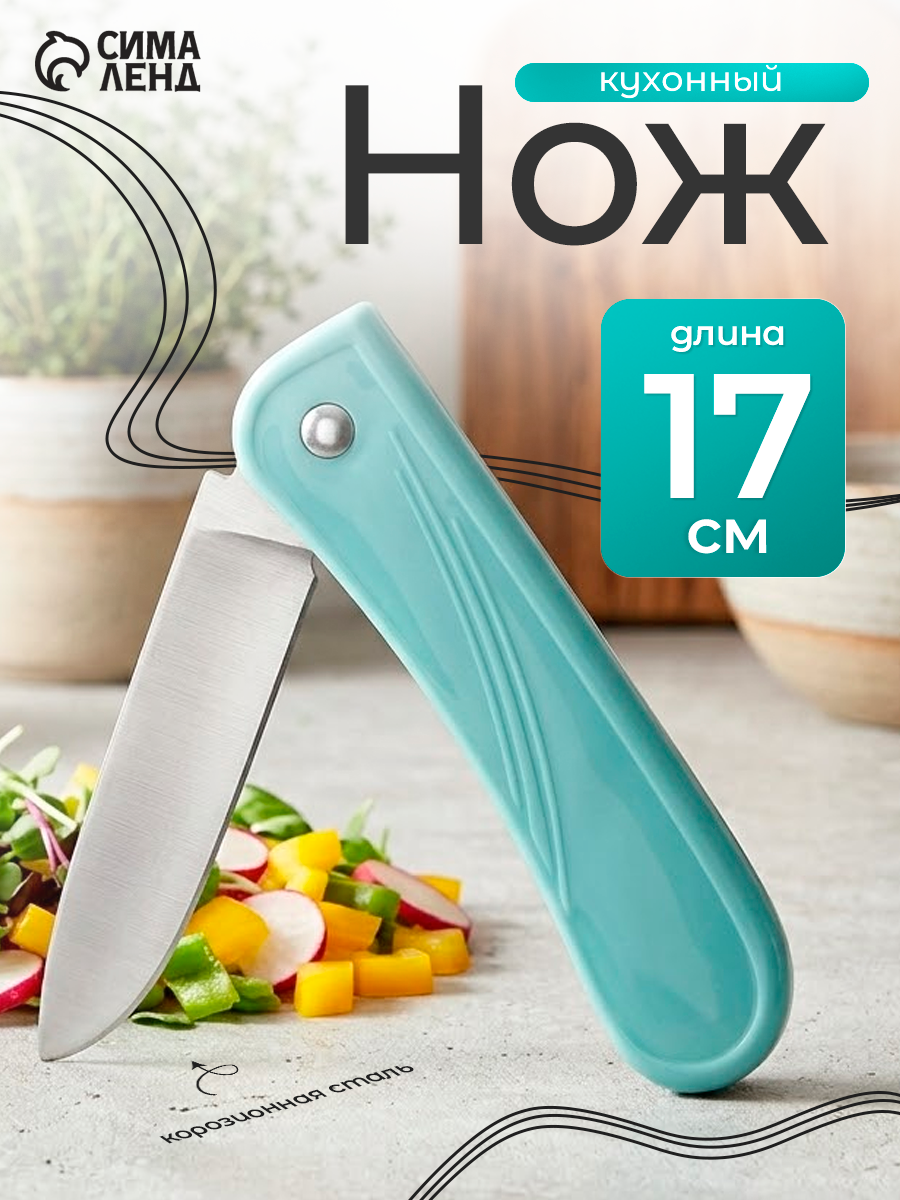 Нож SKYPHOS, складной, коррозионностойкая сталь/пластик, 10.5 см, микс