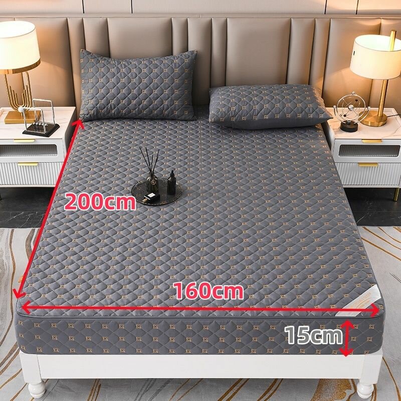 Вышивка Наматрасник; утолщенный стеганый чехол для матраса с застежкой-молнией