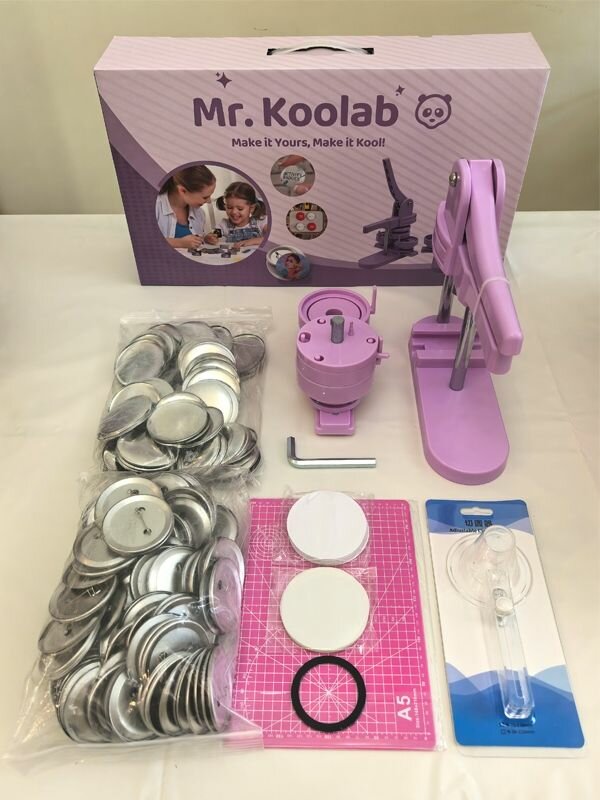 58mm комплект машины для изготовления бейджей с брелками для ключей