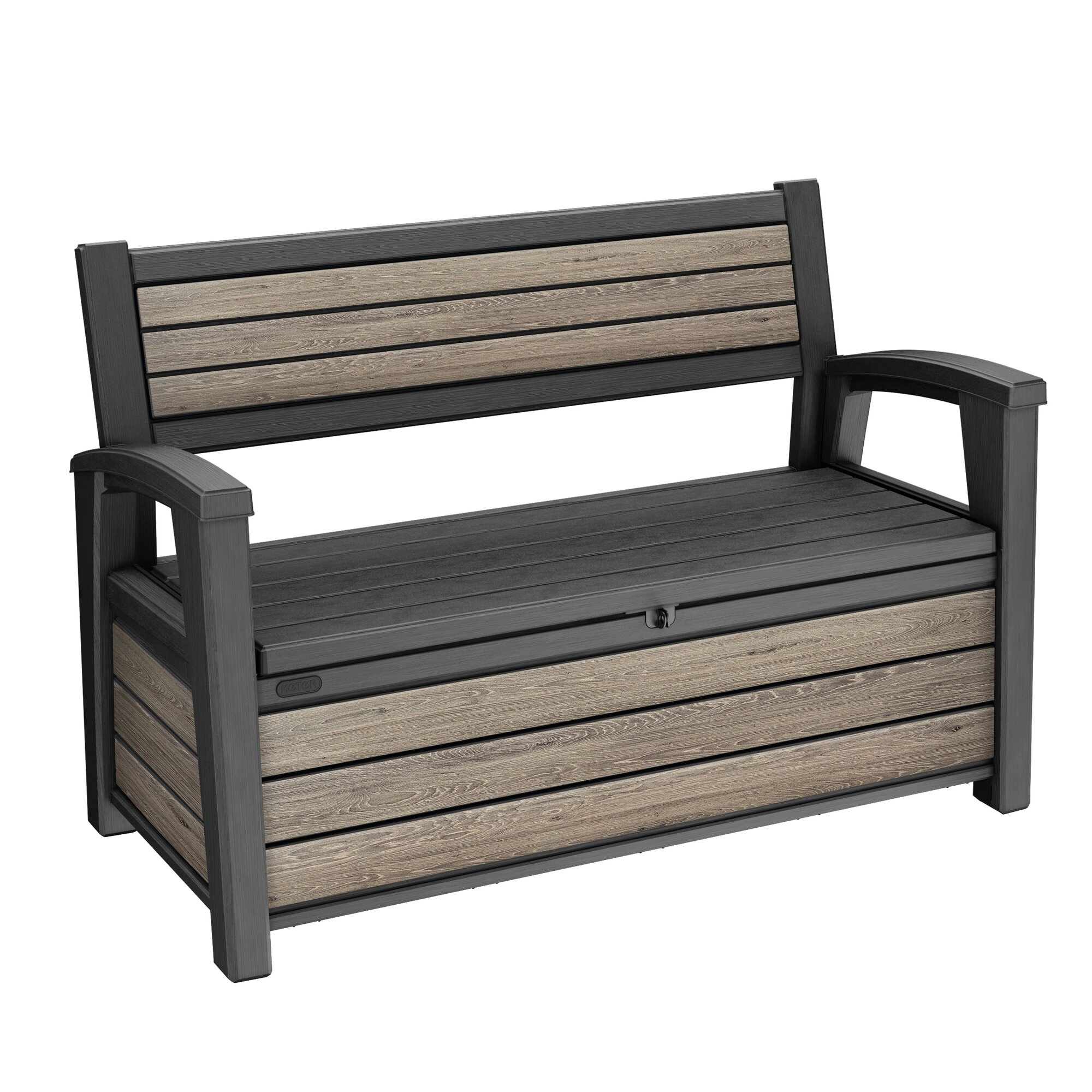 Скамья - сундук Keter Deco Garden Bench 227 L Ashwood (ясень/светло-коричневый) (17213853)