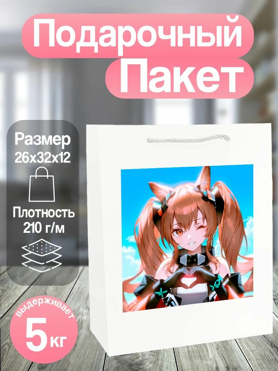 Пакет подарочный Arknights Endfield, упаковка для подарка, 26х31 см