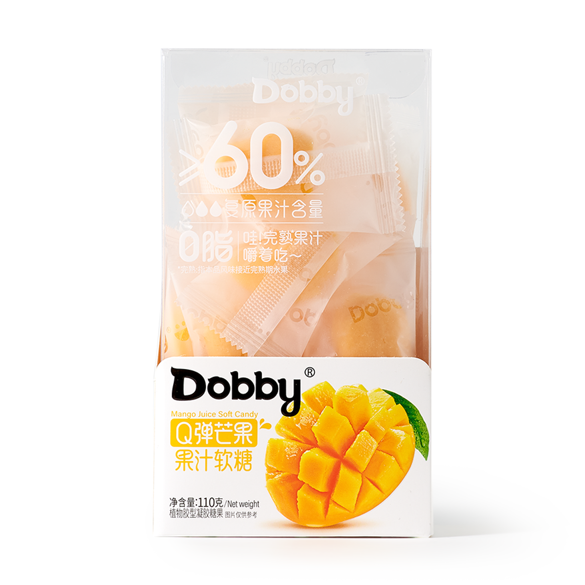 Мармелад Dobby, с натуральным соком манго, желейный, 110 граммов