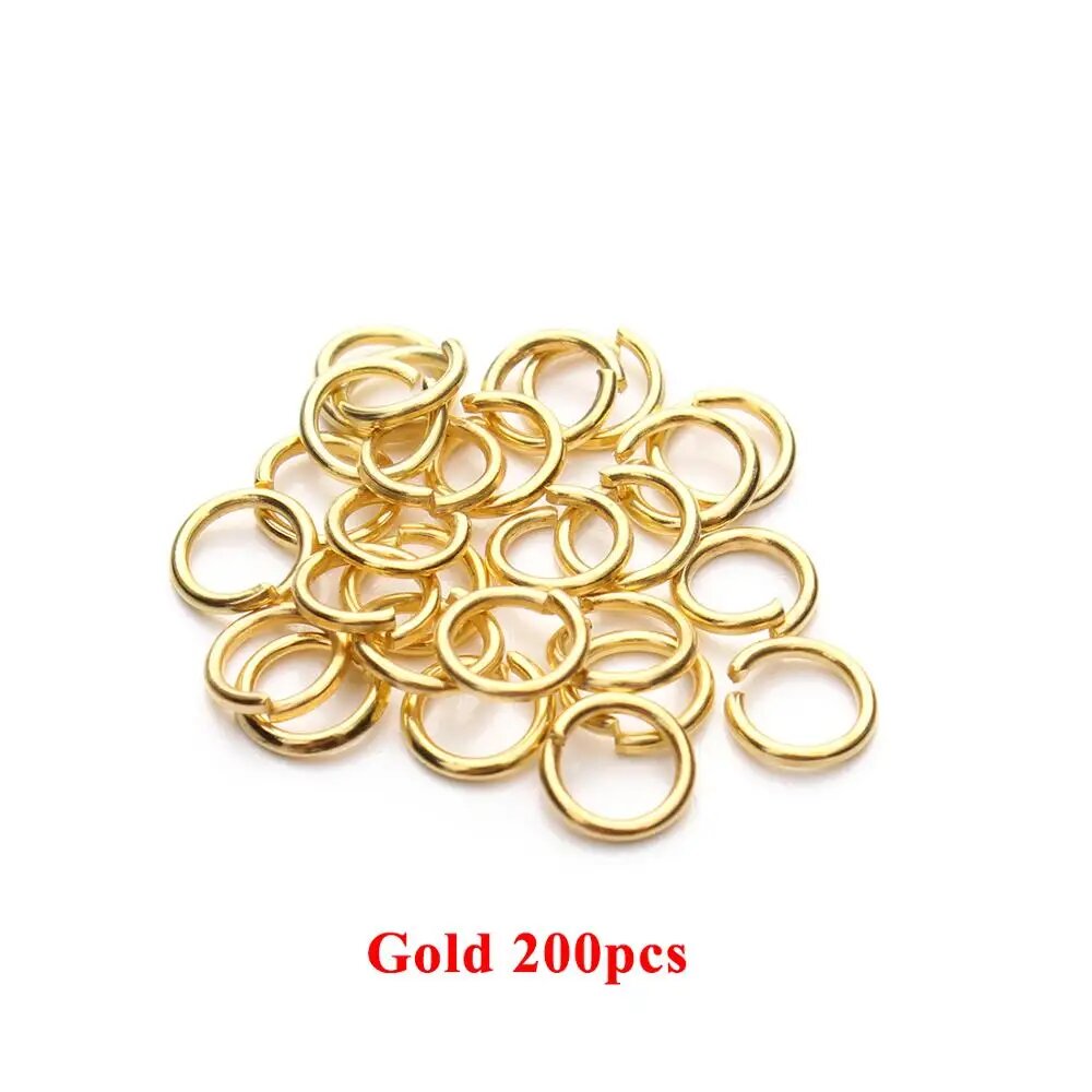 Открытые кольца Gold 10mmX200PCS