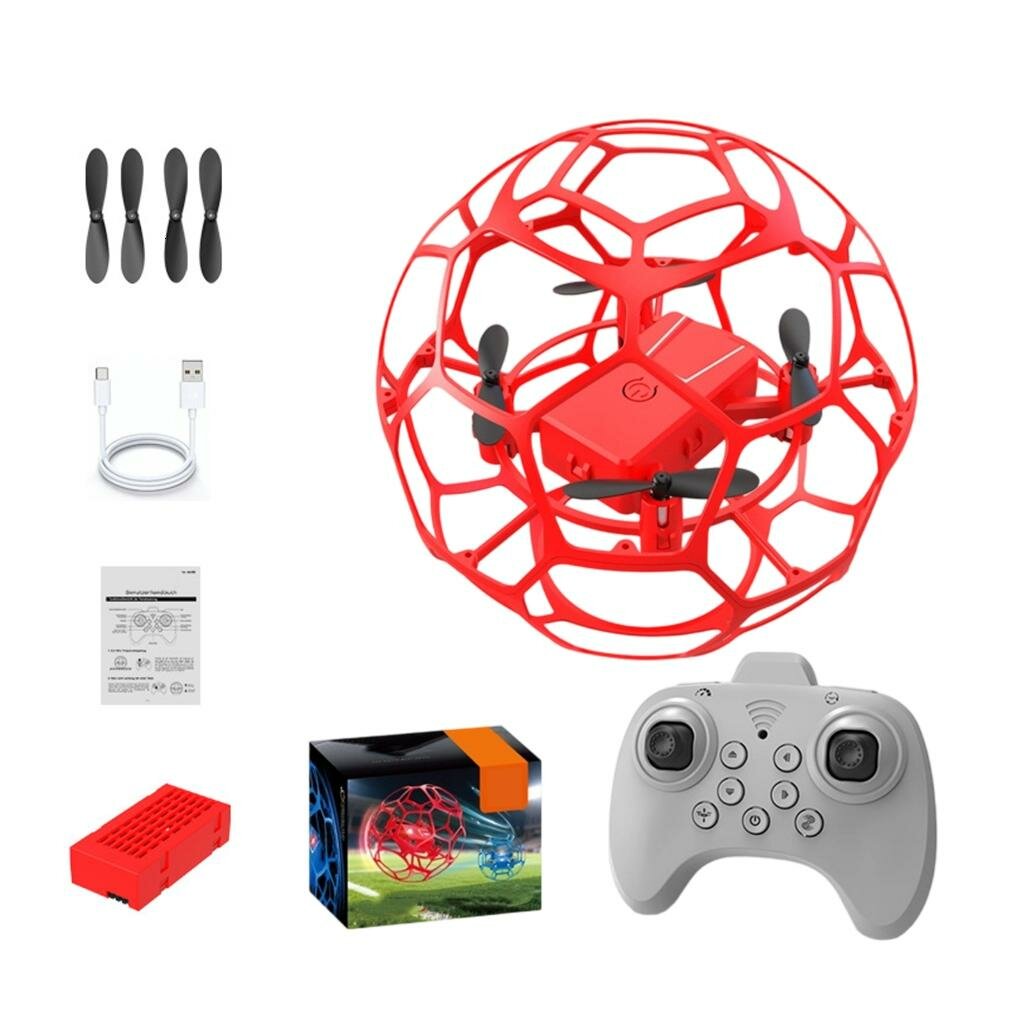 Октокоптер с камерой, красный - одиночная ячейка