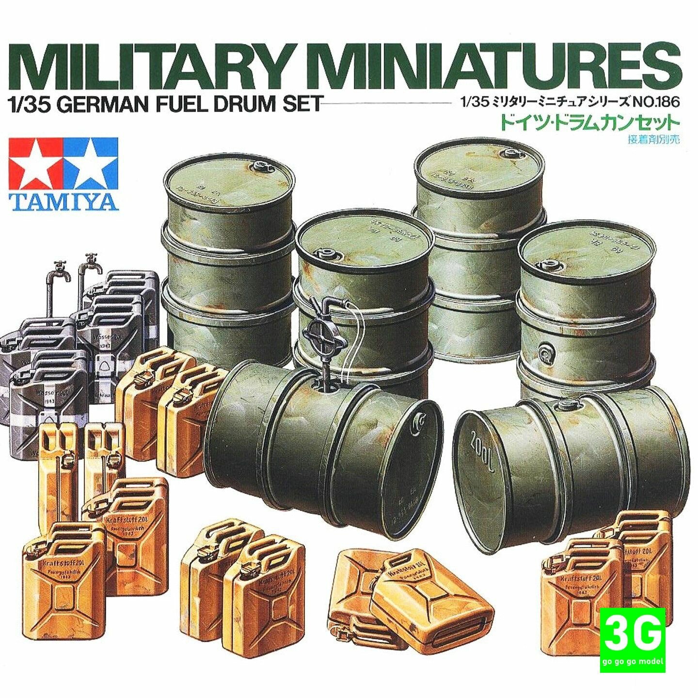 TAMIYA 35186 Сборочная модель комплекта нефтяных бочек