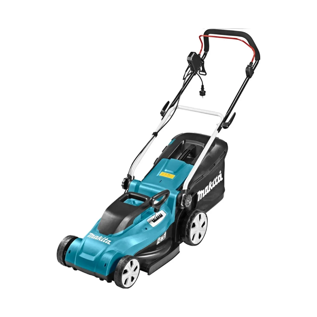 Газонокосилка электрическая Makita ELM4120, 1600 Вт, травосборник 45 л, складная рукоятка, синий