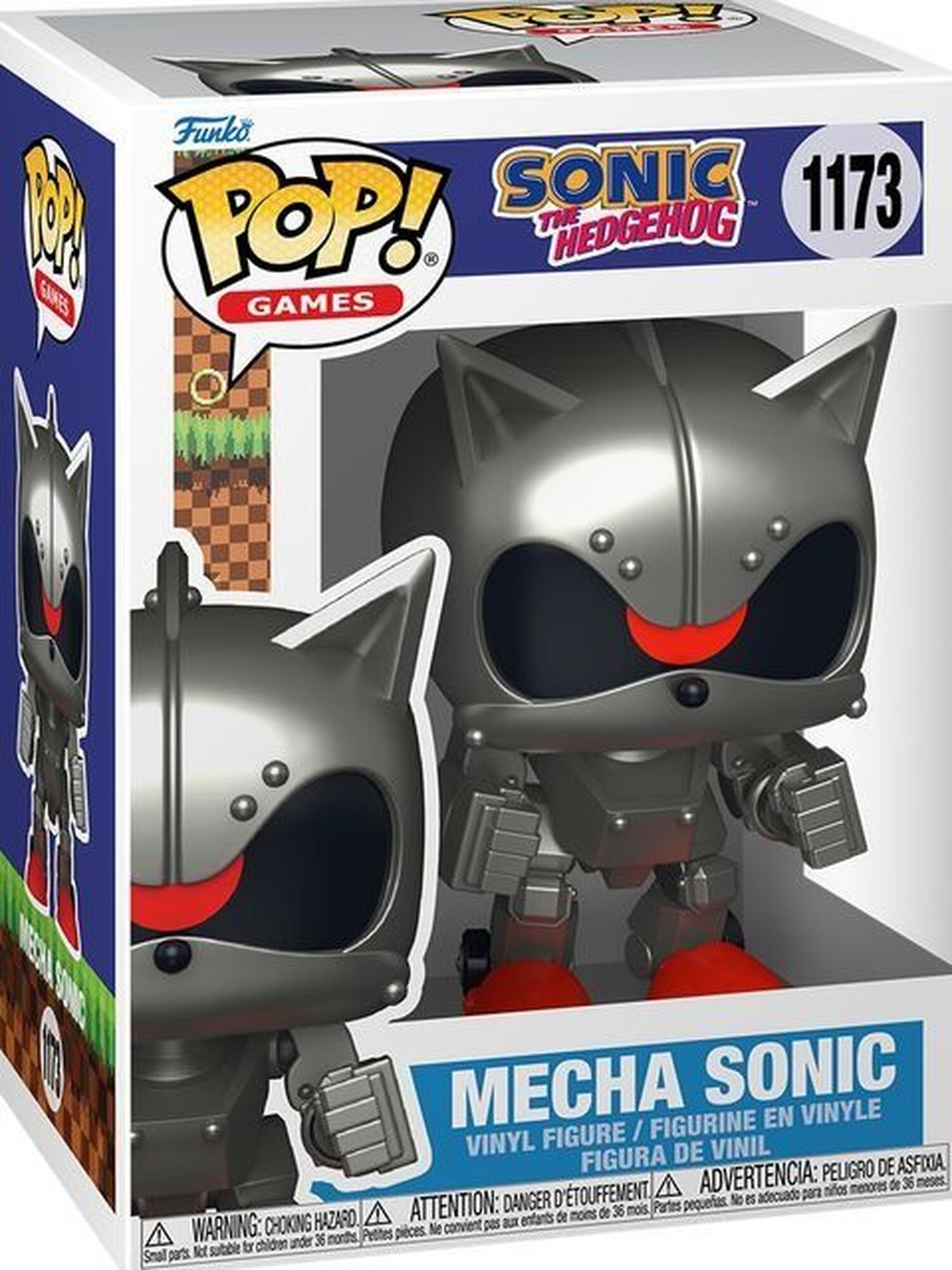 Фигурки Funko Pop Games Sonic The Hedgehog - Коллекционная фигурка Mecha Sonic/Меха Соник - Фанко Соник 1173