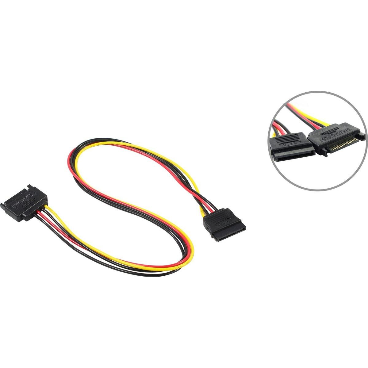 Cablexpert Кабель питания удлинительный SATA 50см