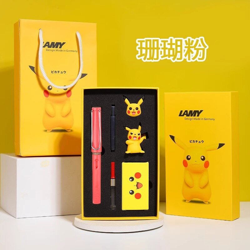 Немецкая перьевая ручка LAMY Hunter Pikachu в подарочной коробке, подарок для мужчин, женщин и студентов для практики письма, подарок на день рождения.