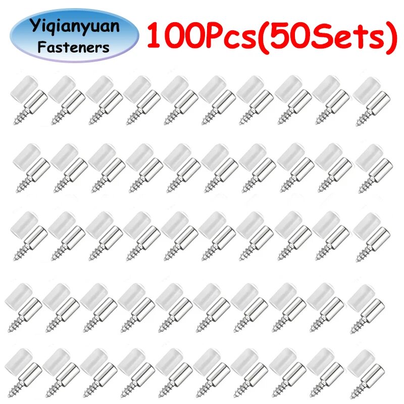 Саморезы Yiqianyuan M4.5x25 мм для мебели 100Pcs(50Sets)