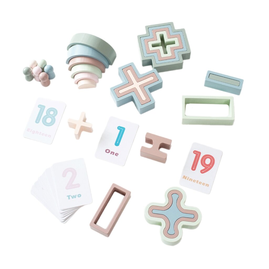 Математические деревянные блоки, игровой набор для детей 3 лет, развивающие игрушки, набор головоломок, складывающиеся игрушки, подарки, товары для вечеринок