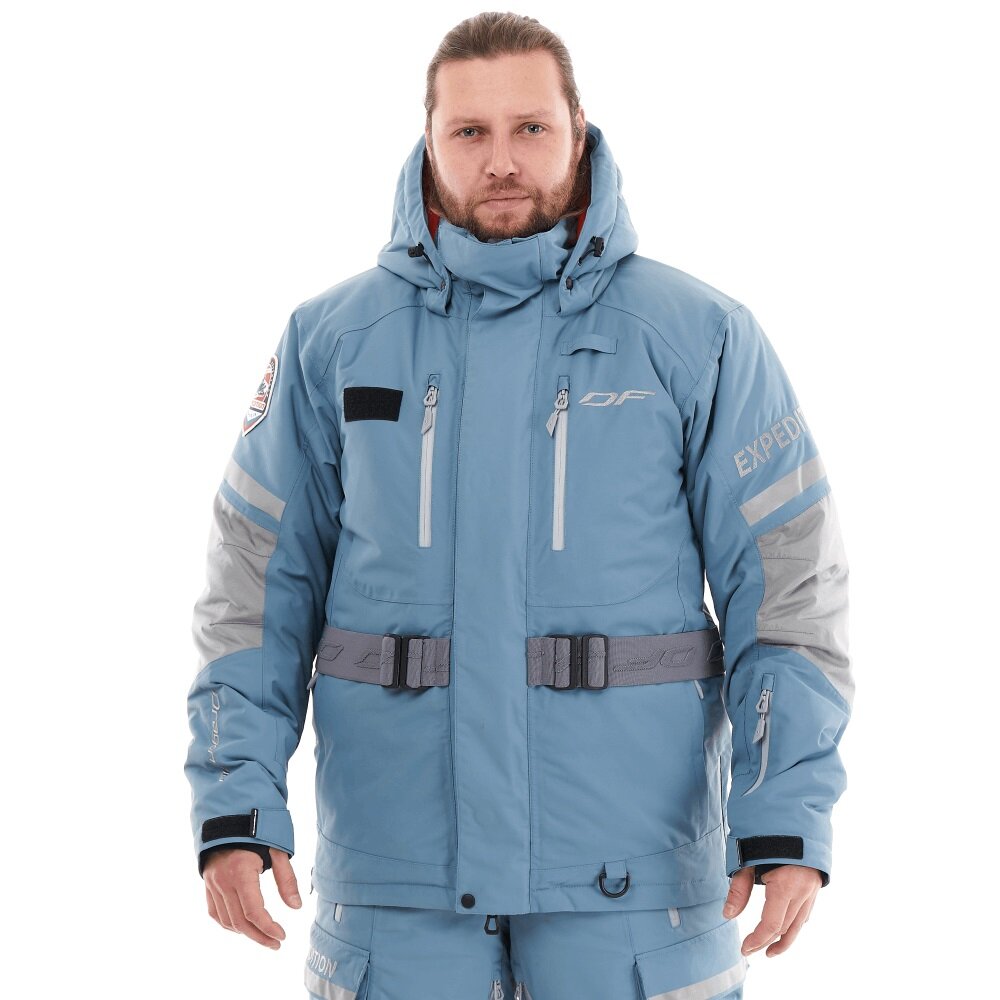 Куртка снегоходная Dragonfly EXPEDITION Blue-Grey. XL. Синий-серый