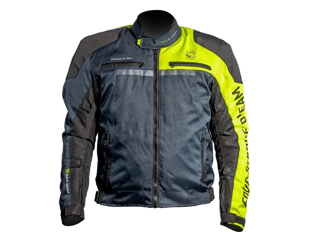 Мотокуртка FSD Dario blue-yellow. M. Синий-желтый