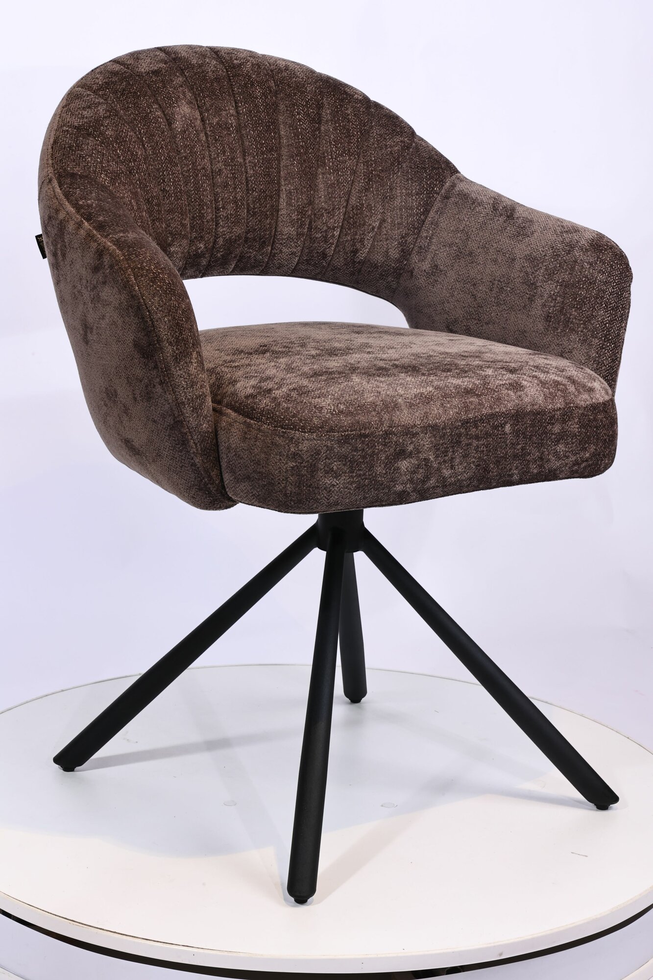 Стул-кресло Кристалл 1 шт, поворотный, мягкий, со спинкой, пружинный блок