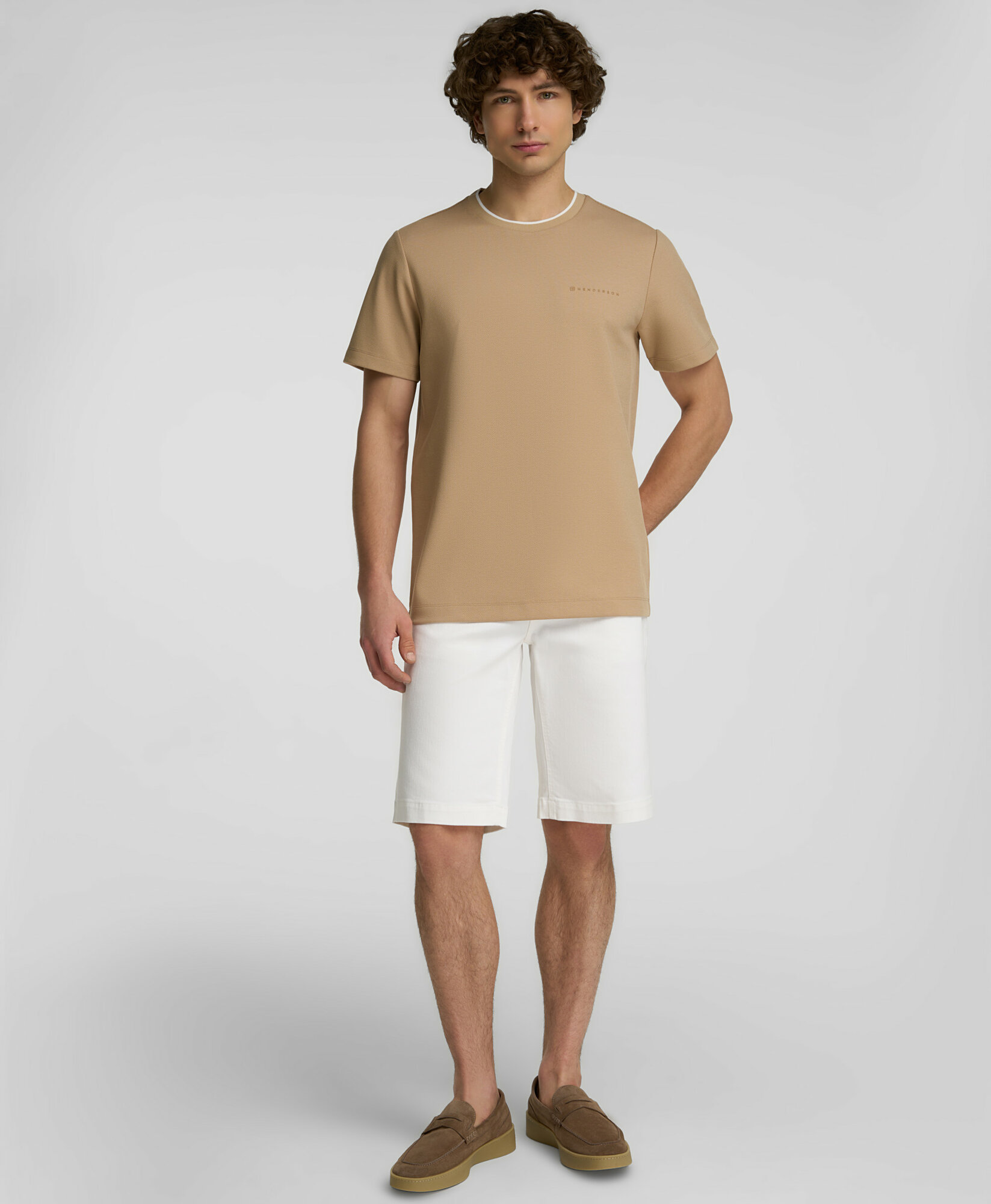 Футболка HENDERSON, размер XL, beige — фото 1