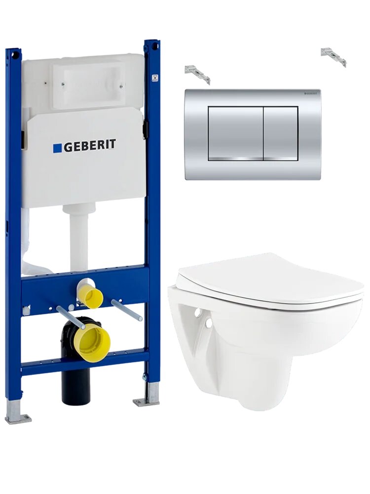 Комплект 3 в 1 Унитаз подвесной Seramiksan Petite A101002H / Сиденье AG50006 / Инсталляция с кнопкой Geberit Duofix 458.163.21.1