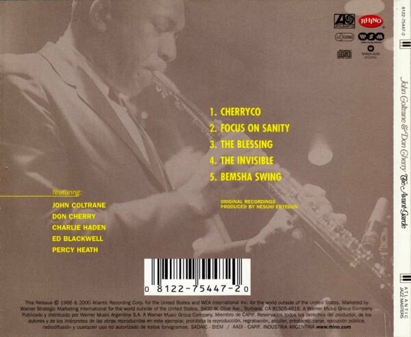 Компакт-диск Coltrane & Cherry: Avant Garde (1 CD) — фото 1