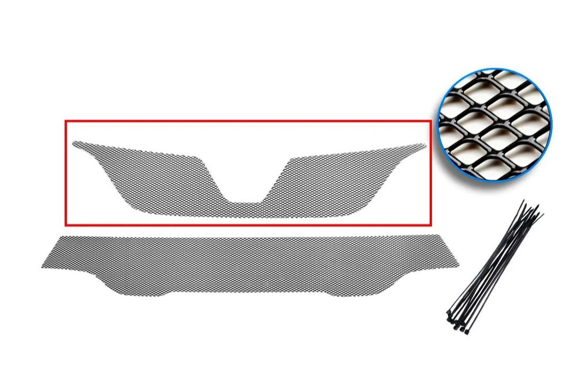 Защитная сетка радиатора для RENAULT LOGAN / SANDERO / STEPWAY 2018-2022, верх, 1шт