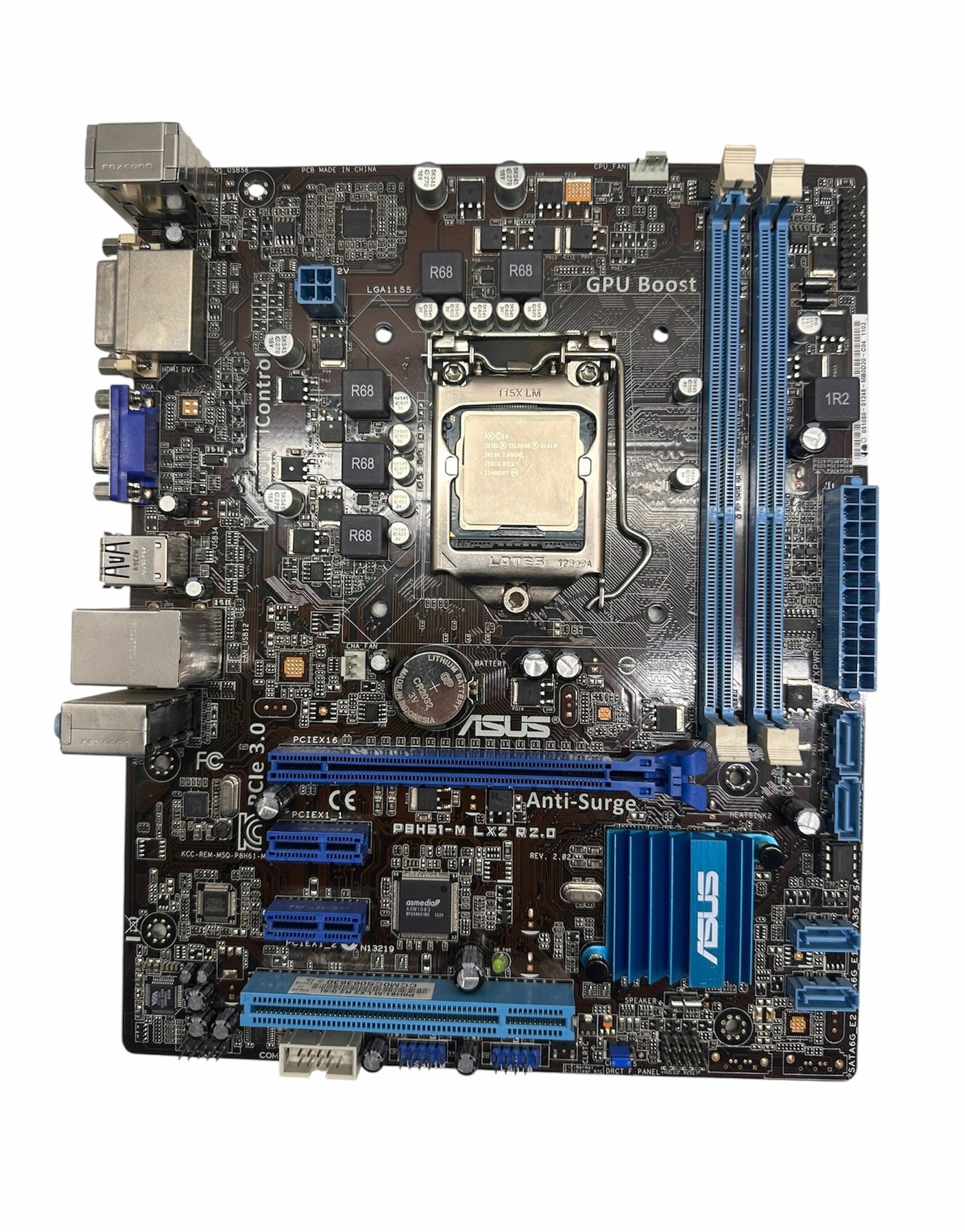 Материнская плата P8H61-M LX2 R2.0 + G1610 Socket 1155